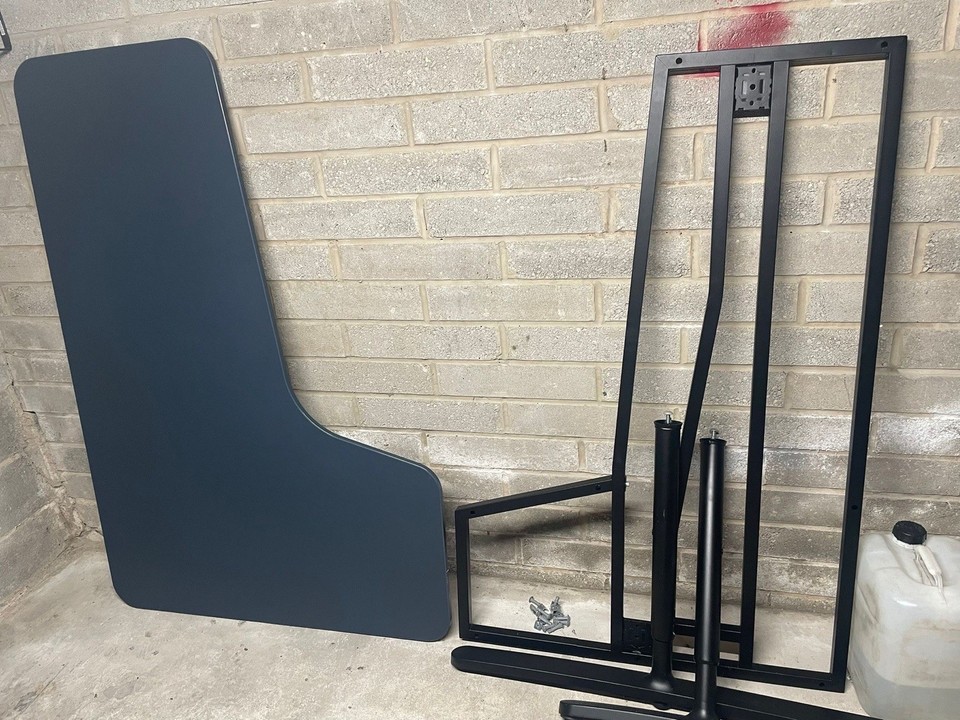 IKEA BEKANT-LEFT Hand Corner Desk, Height Adjustable, Blue 160x110cm ...