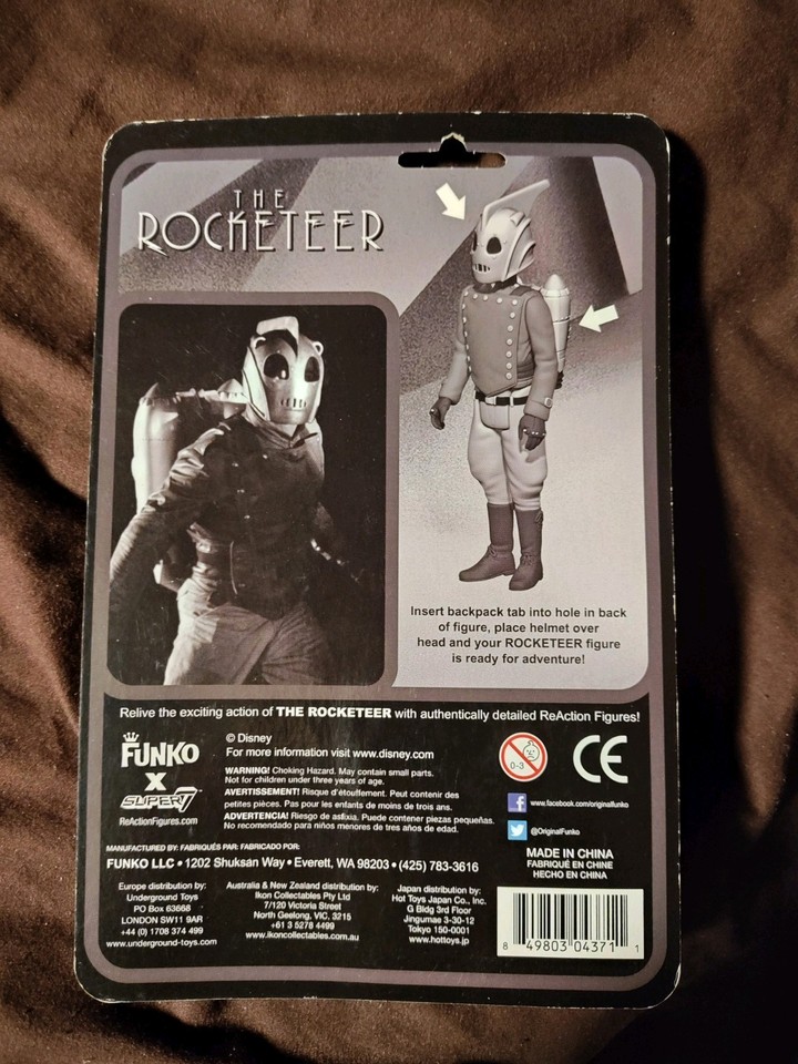 Funko Reaction Figure (Rocketeer Black & White) San Diego Comic Con ...