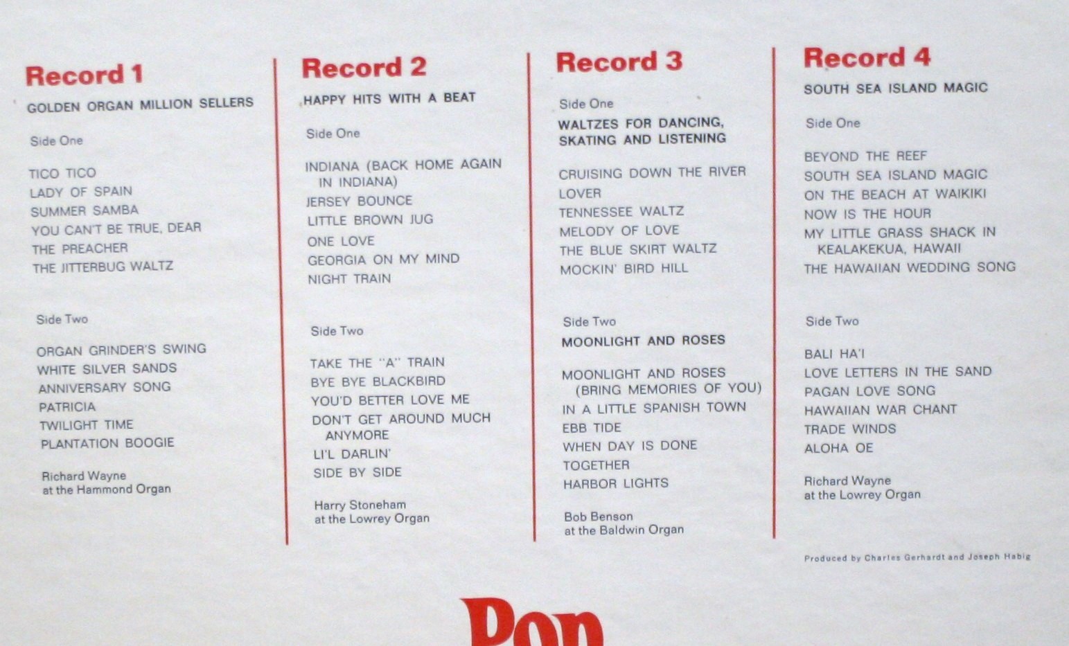 VINYL RECORD 4 ALBUM BOX SET POP ORGAN VARIETIES READERS DIGEST | eBay