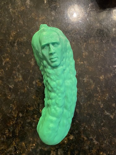 Green MAGNETIC Picolas Cage - Nicolas Cage Pickle Refrigerator Ornament ...