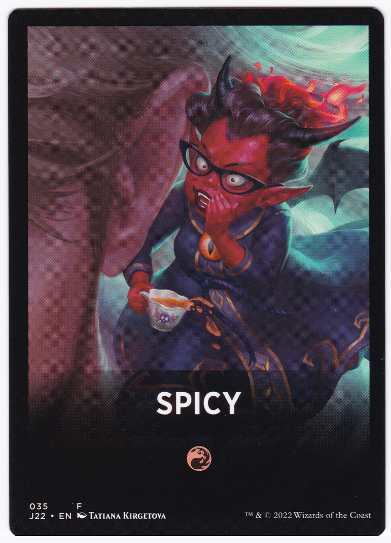 MTG Jumpstart 2022 Theme Card Token Spicy #035 | eBay