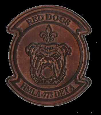 4.5" HMLA-773 DET A RED DOGS LEATHER PATCH | eBay