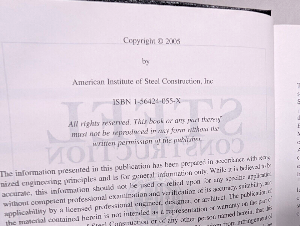 13th Edition STEEL CONSTRUCTION MANUAL by AISC 13 ed thirteenth seismic ...