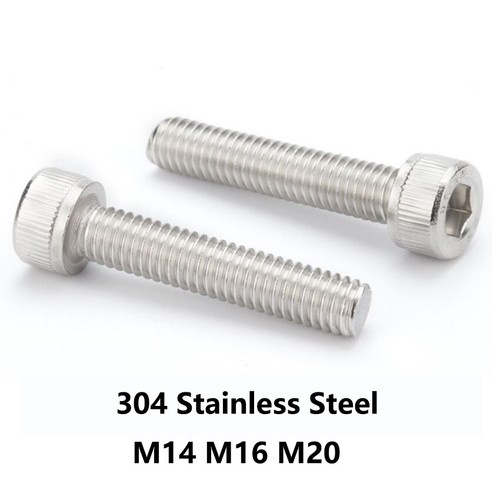 M14 - M20 304 Stainless Steel Allen Hex Socket Cap Head Screws Bolts ...