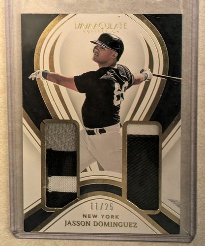 Jasson Dominguez 2023 Immaculate Prime Rookies Prospect Materials Patch ...