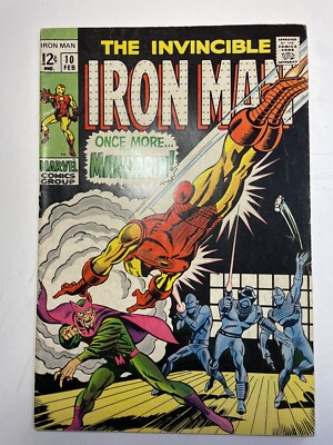 The Invincible Iron Man 10 Iron Man Vs The Mandarin Silver Age 1969 | eBay