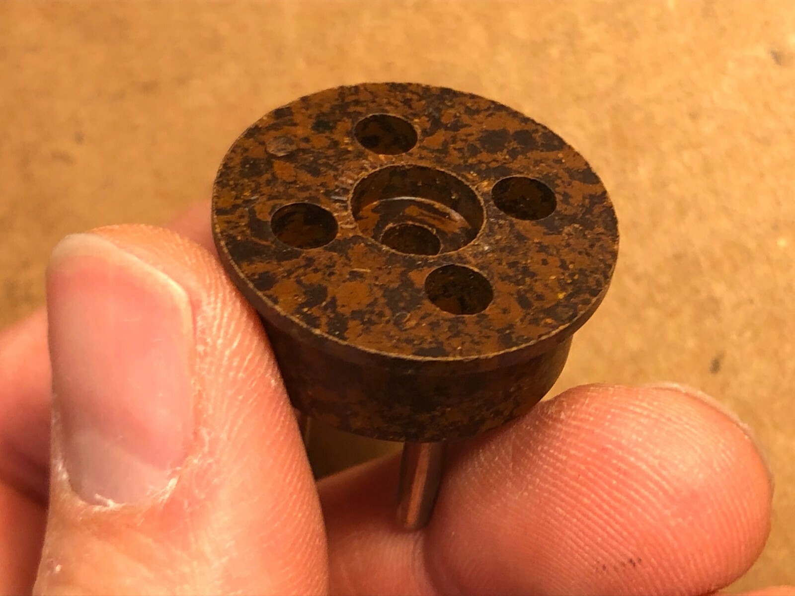 NOS Vintage Amphenol 4-pin Brown Speckled Bakelite Shorting Plug ...