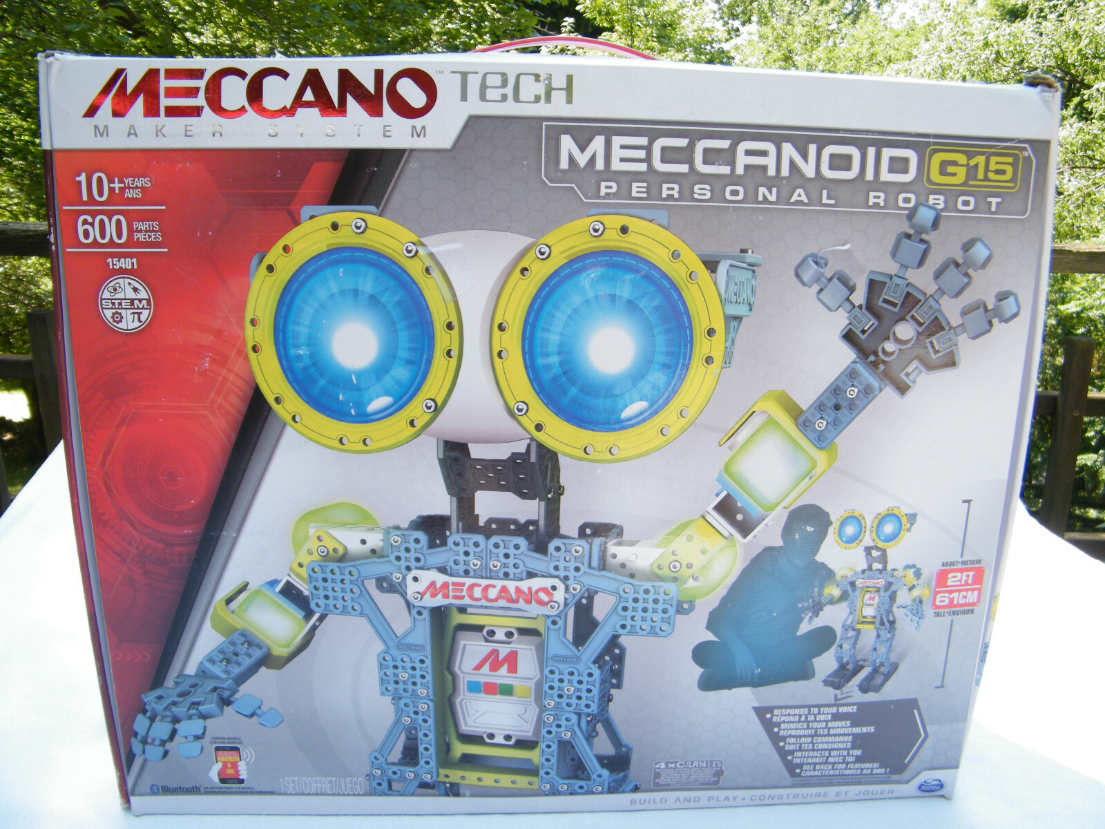 MECCANOID G15 2 Ft. PERSONAL ROBOT Meccano Tech INTERACTIVE Building ...