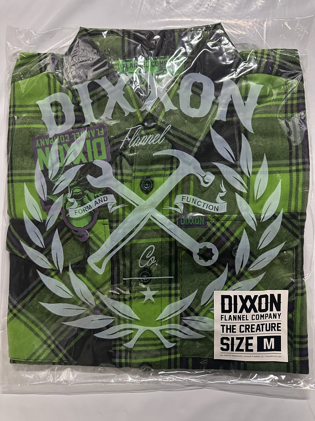 Dixxon Flannel Co. THE CREATURE men’s MEDIUM shirt NIB RARE! | eBay