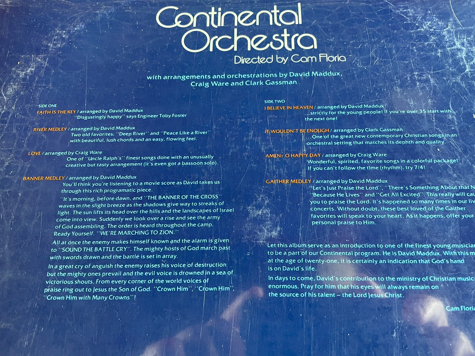 Cam Floria – The Continental Orchestra - Emerald Records - EMR 105 ...