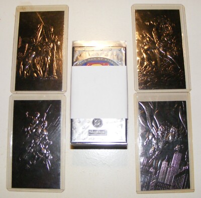 Superman Complete 90 Card Platinum Series Cards & Forged In Steel Chase ...