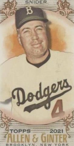 2021 Topps Allen & Ginter's - Duke Snider #88 Mini Brooklyn Back /25 ...