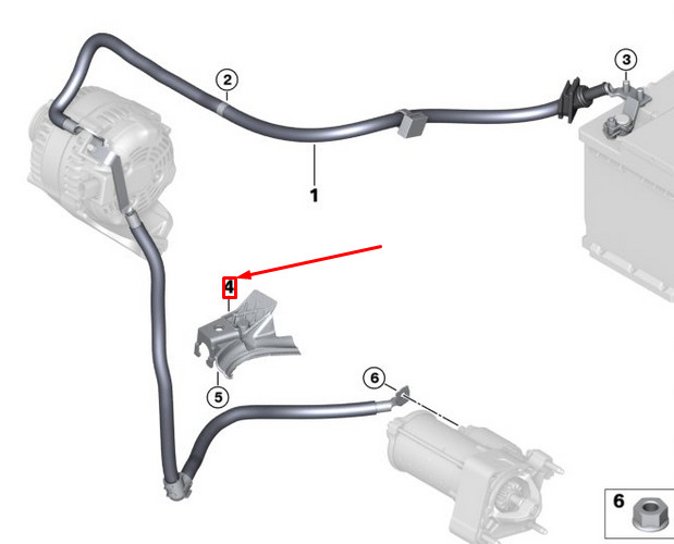 BMW 2 Gran Tourer F46 Battery Cable Holder 12527645649 7645649 OEM for ...