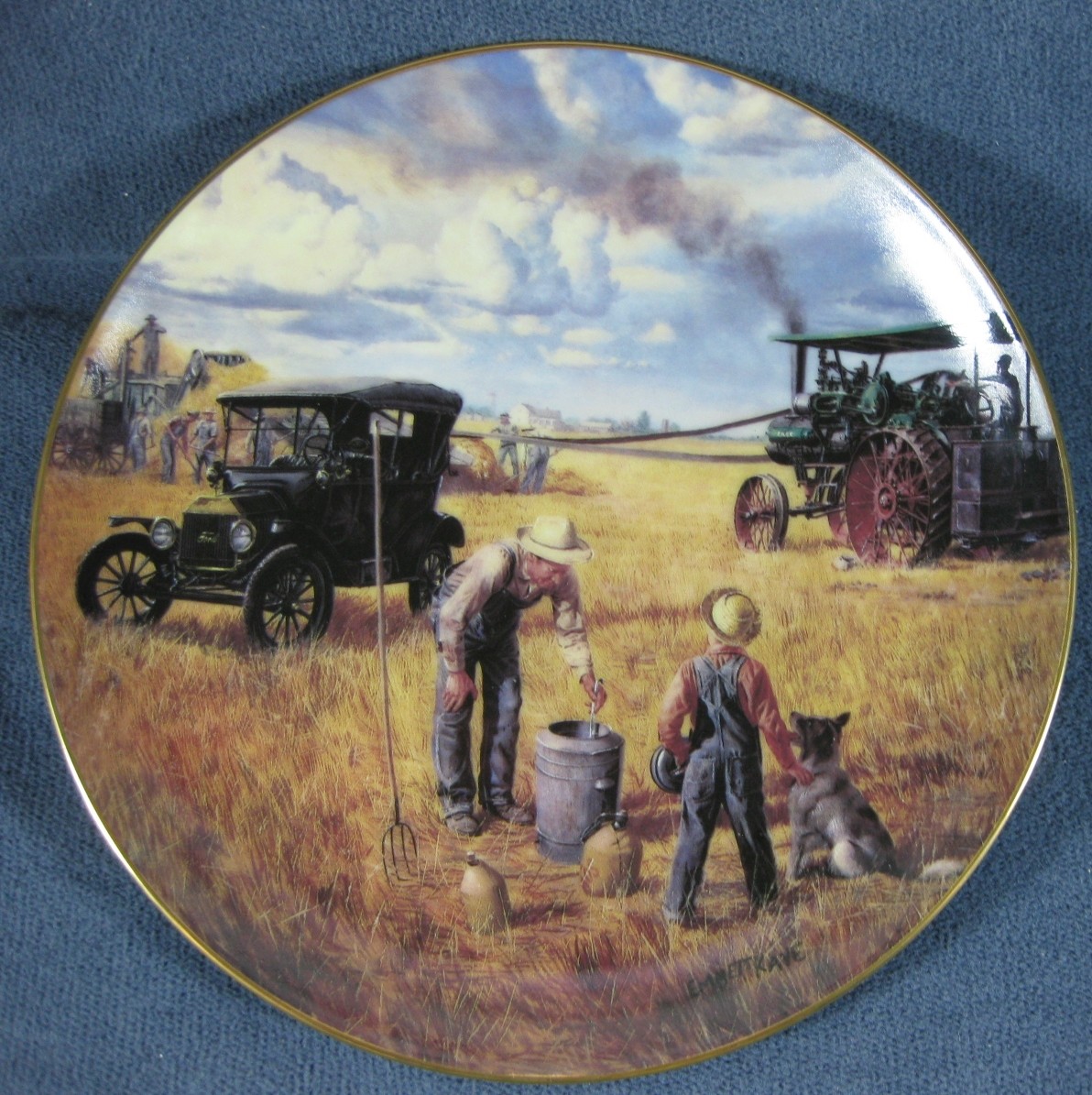 Bountiful Harvest Collector Plate Danbury Mint Farming Heartland Emmett ...
