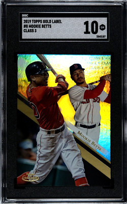 2019 Topps Gold Label #8 Mookie Betts Class 3 SGC 10 GEM MINT | eBay