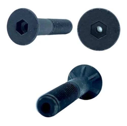Ace Trucks AF1 Hollow Bolts 1 1/4" w/Grippers Black Allen Key Hardware ...