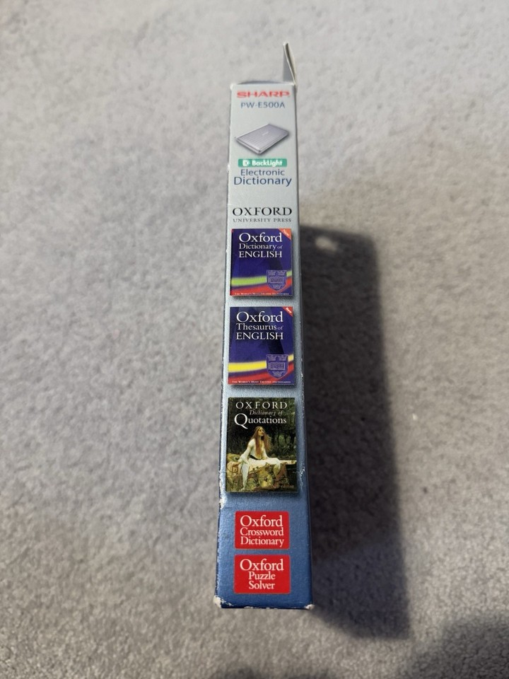 SHARP PW-E500A Oxford Electronic Dictionary, Thesaurus, Spell Checker ...