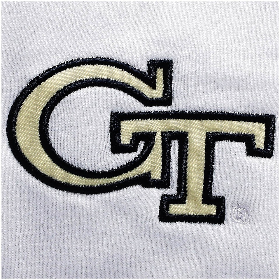 Men's Colosseum White Georgia Tech Yellow Jackets Tortugas Logo Quarter ...