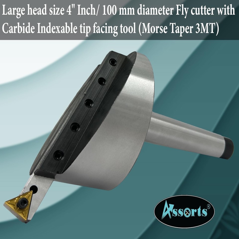 ASSORTS 4" Large-Diameter Fly Cutter 100 mm with TNMG16 Indexable ...