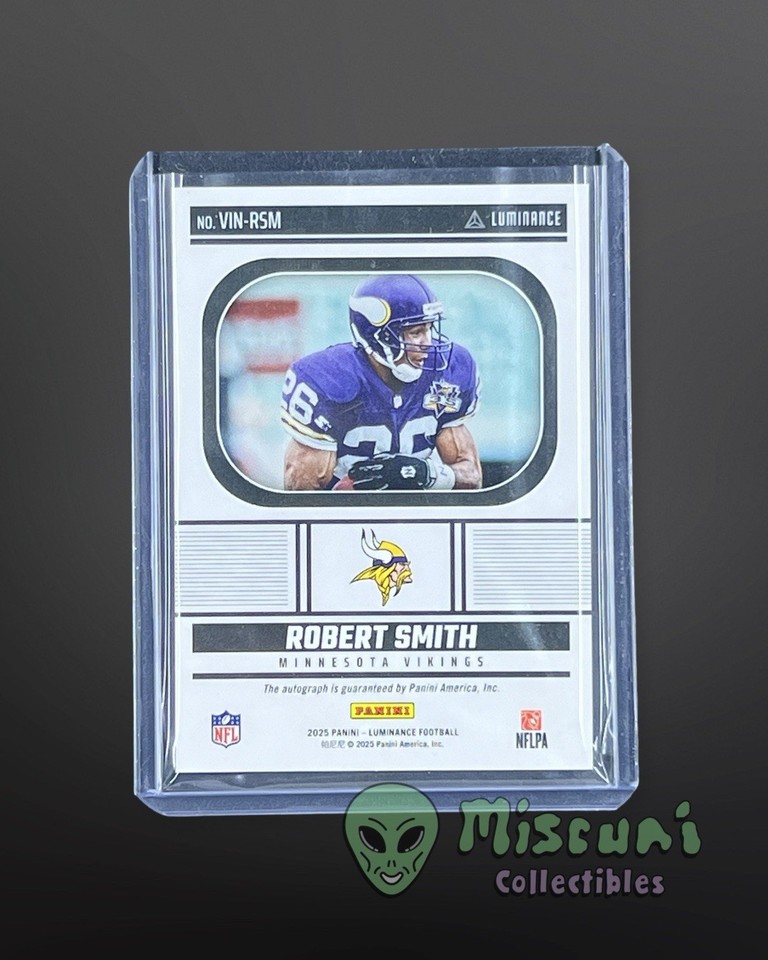 2025 Luminance Vintage Autograph Robert Smith Minnesota Vikings /100 | eBay
