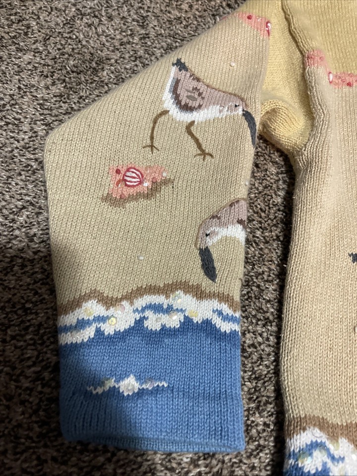 VTG Design Options By Philip & Jane Gordon Beach Coastal Cardigan Knit ...