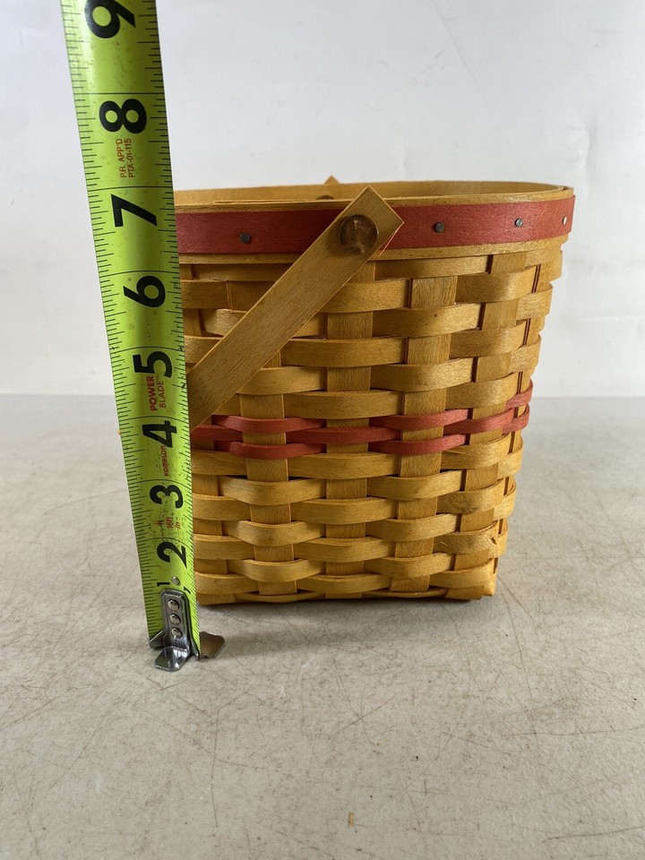New Longaberger Basket Vintage Blossoms 2000 W/Liner Protector 10222 ...