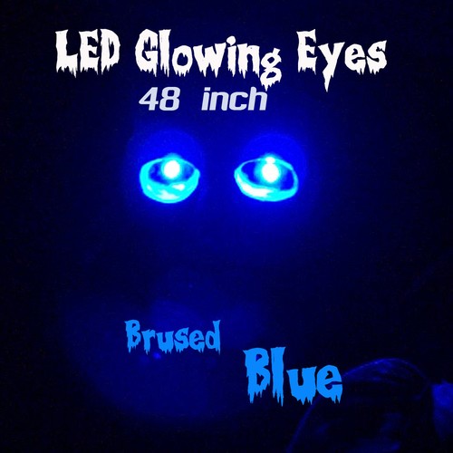 LED GLOWING EYES - HALLOWEEN BLUE 5MM 9V ON/OFF SWITCH 48 inch pigtail ...