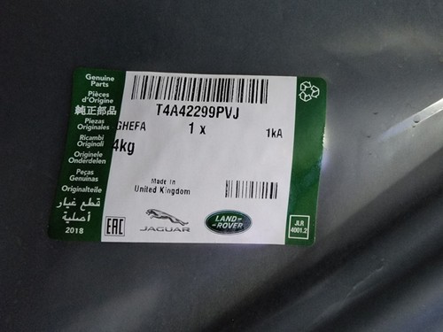 JAGUAR F-PACE X761 Rear Lower Floor Storage Lid T4A42299PVJ NEW GENUINE ...