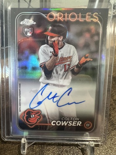 2024 Topps Chrome Colton Cowser Rookie Auto /499 Orioles | eBay