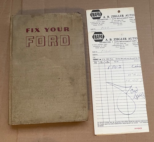 Fix Your Ford: V8's and 6's, 1962 to 1946 PLUS 2 Vintage 1977 NAPA ...
