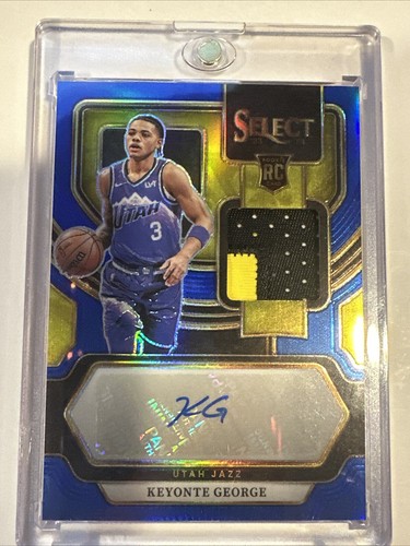 2023 Panini Select RC Keyonte George Two-color Patch Auto-Blue Prizm ...