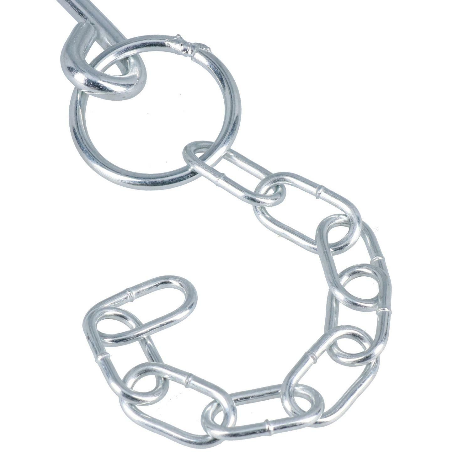 2pk Round Cotter Pin Chain 6mm by 114mm for Trailer Tipper Tailgate ...