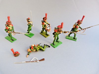 Soldats de plomb Little Legion - Waterloo chasseurs de la garde - Lead ...