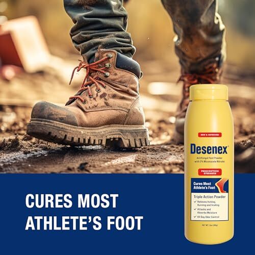 Desenex Anti-Fungal Foot Powder Cures Most Athlete’s Foot 2% Miconazole ...
