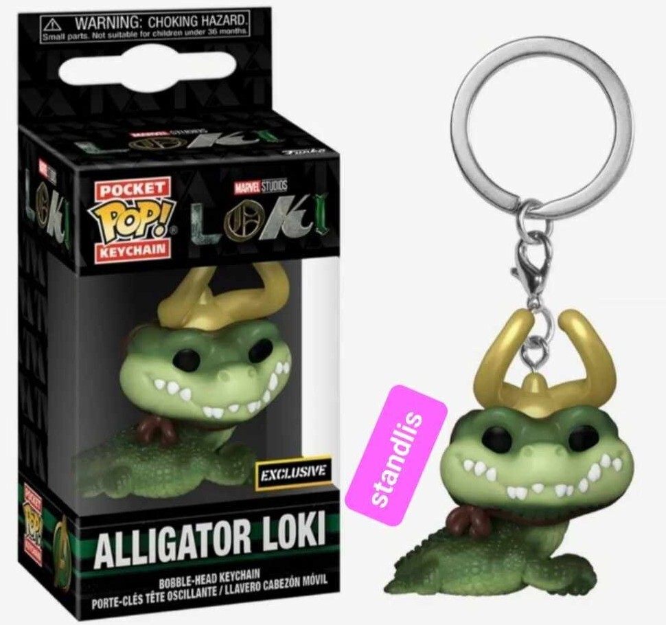 Marvel Loki Exclusive Pocket Pop Bobblehead Keychain Alligator Loki New ...