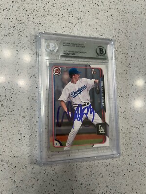 2015 Bowman Draft Walker Buehler 1st Prospect Auto Autograph #46 BGS ...