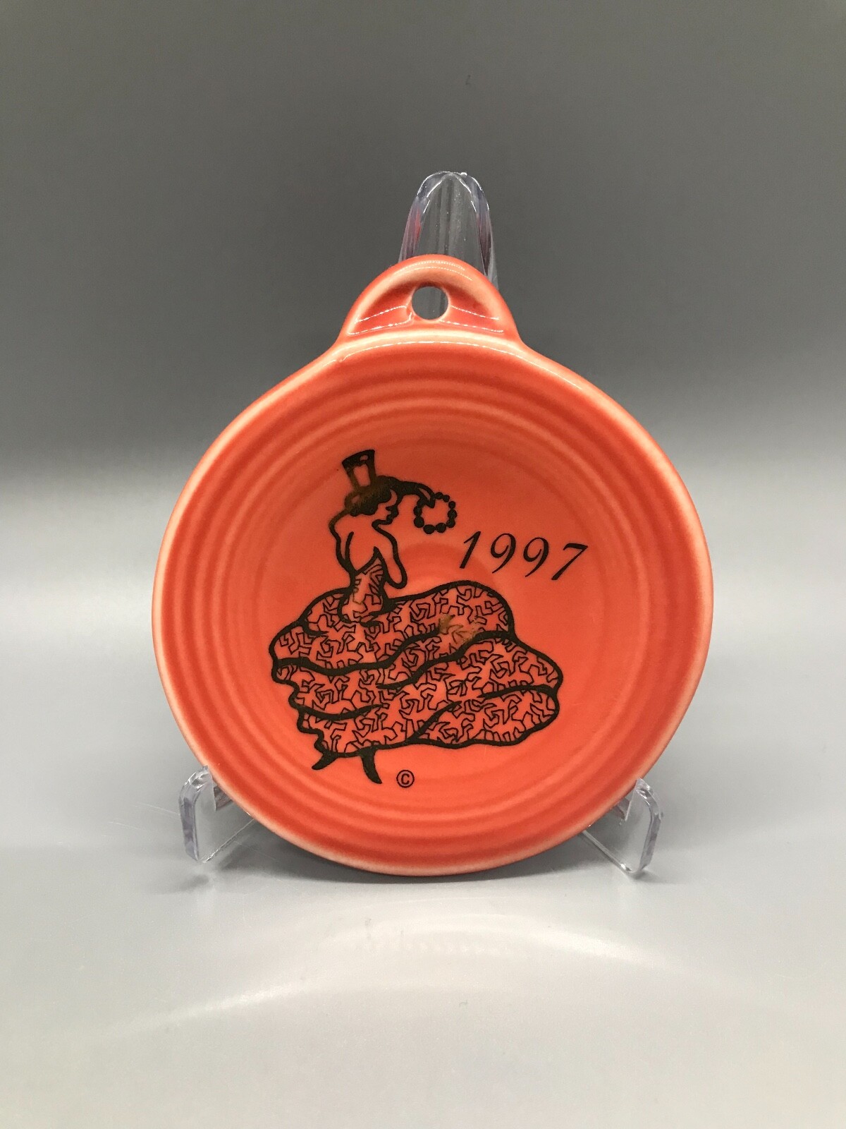 Fiesta Persimmon Dancing Lady 1997 Ornament | Fiestaware Gold Christmas ...