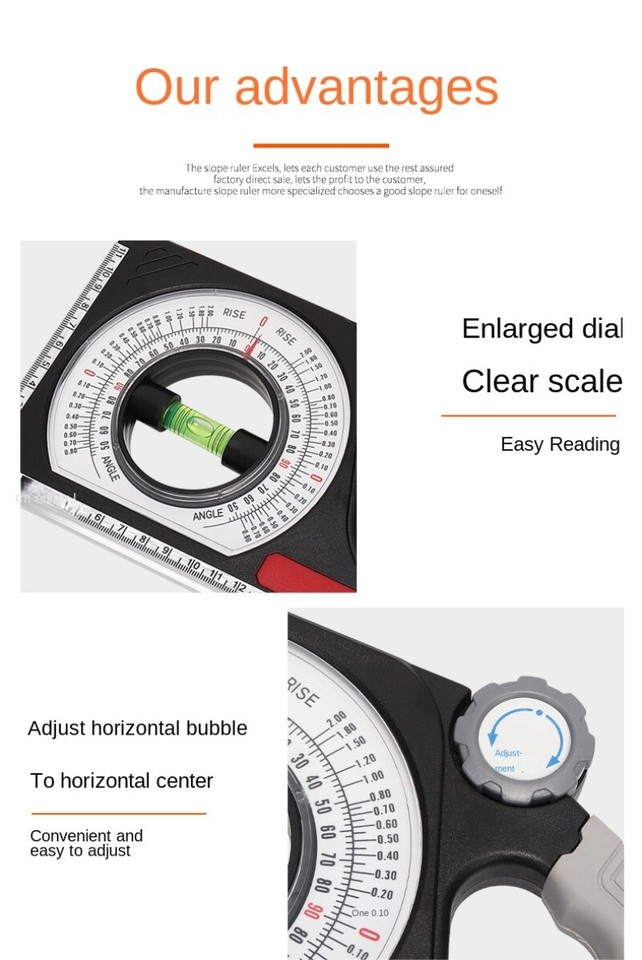 Portable Mechanical Slope Gauge Magnetic Multifunctional Slope Gauge ...