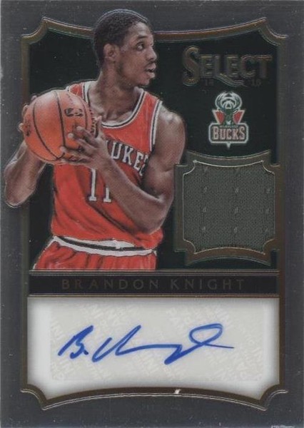 2014-15 Panini Select - Autograph Materials #48 Brandon Knight /35 (AU ...