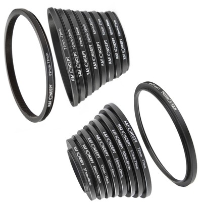 18x Camera Lens Filter Adapter Step Up Down Ring 37 49 52 55 58 62 67 ...