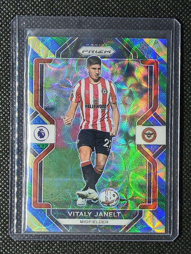 Vitaly Janelt 2022-23 Panini Prizm EPL Choice Blue Yellow Green SP ...