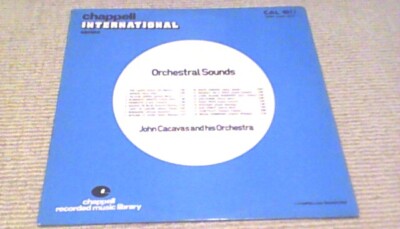 JOHN CACAVAS ORCHESTRAL SOUNDS CHAPPELL INTERNATIONAL LIBRARY LP 1974 ...