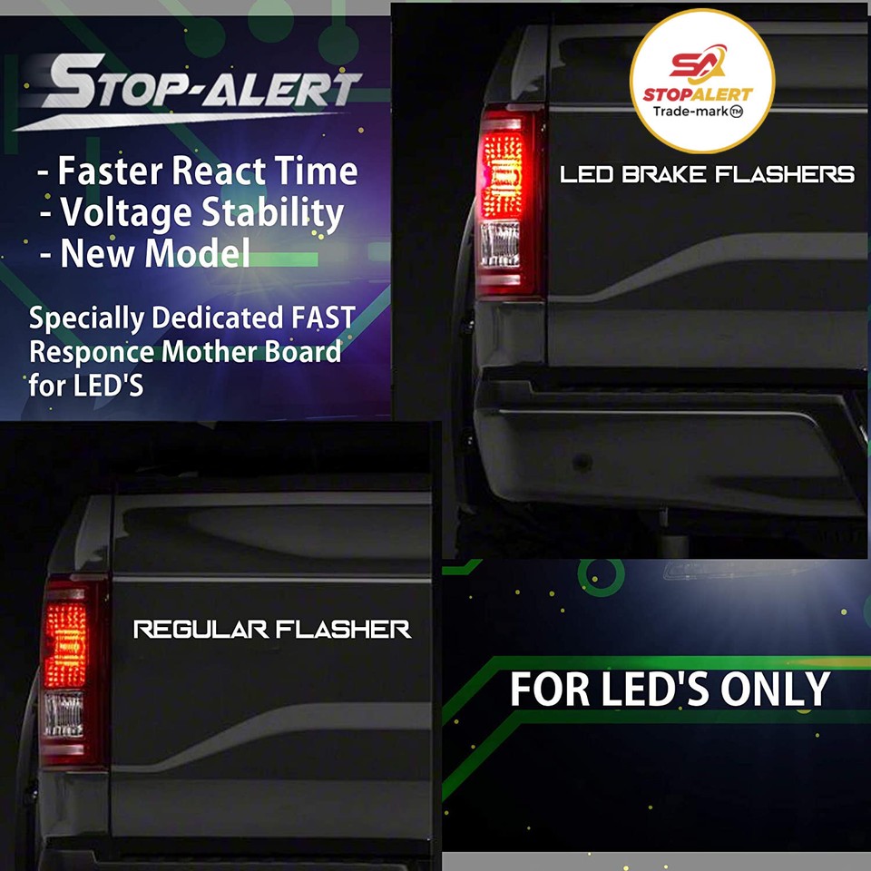 FastFlash 60 LED & Incandescent 3rd third Brake Flasher Light Cars ...