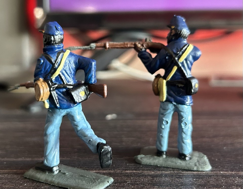 ACW Union U.S.C.T Hand Painted Toy Soldiers 54mm 1/32 | eBay