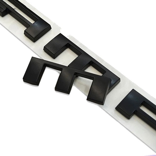2Pcs Matte Black Door Fender Emblem Script Letter Badge For Camaro ...