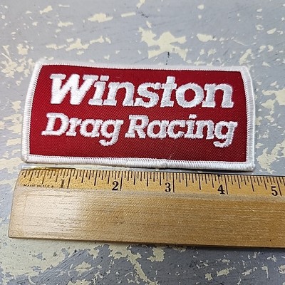 NHRA Winston Drag Racing Jacket Patch 2" X 5" Embroidered Dragster ...