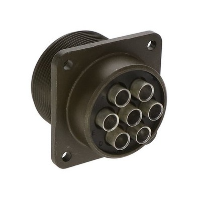 Amphenol Bendix MS3102A24-10S 7 Position Circular Connector Receptacle ...