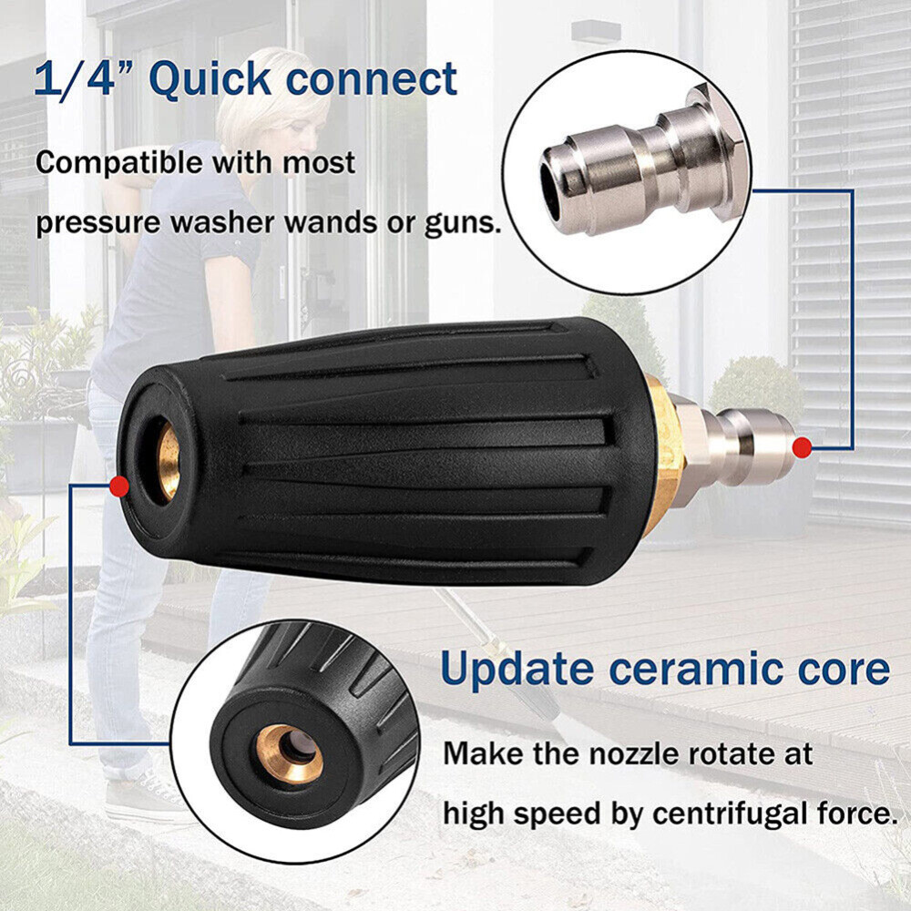 4000PSI Pressure Washer Turbo Head Nozzle For High Pressure Water ...