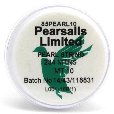 Pearsalls Size 10 Pearl Re-Stringing Beading Silk 234 metres Ø0.33mm ...