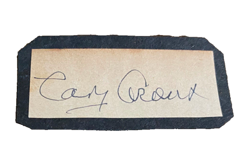 Cary Grant Signed Autograph Signature 2.25x0.75" Vintage Cut Paper | eBay